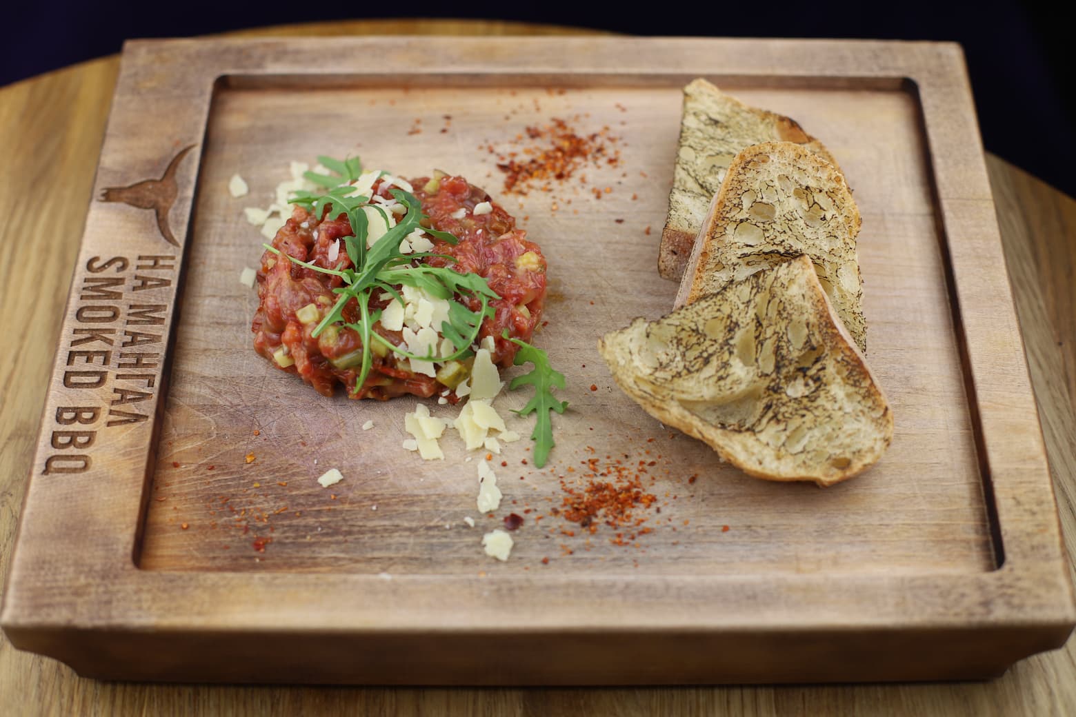 Beef tartar 🥗 Get enchanted with Na Mangal Smoked BBQ